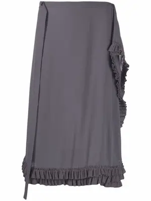 Acne Studios Georgette Wrap Skirt