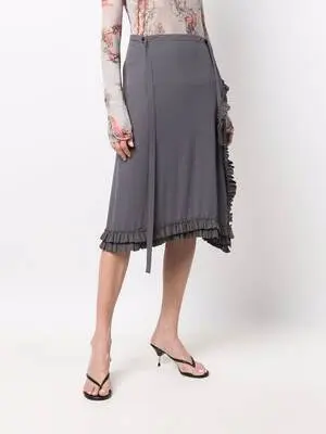 Acne Studios Georgette Wrap Skirt