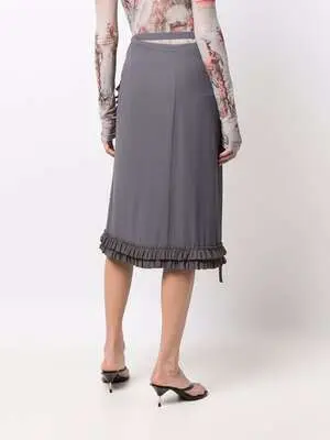 Acne Studios Georgette Wrap Skirt