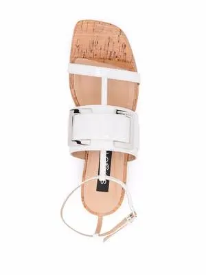 SERGIO ROSSI Sr Prince Leather Sandals