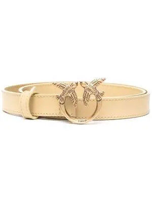 Pinko Love Birds Buckle Belt - Yellow