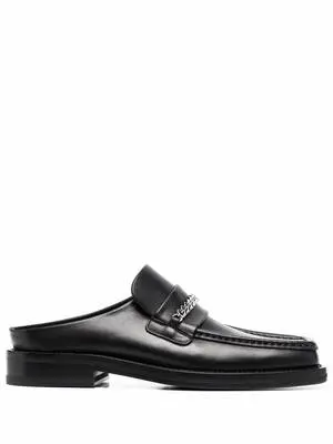 Martine Rose Square-toe Leather Loafers