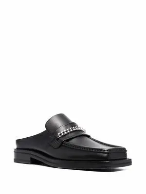 Martine Rose Square-toe Leather Loafers