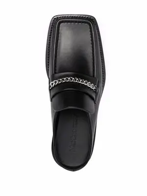 Martine Rose Square-toe Leather Loafers