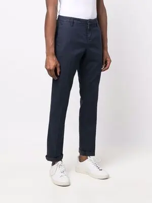 DONDUP Mid-rise Slim-cut Chinos - Blue