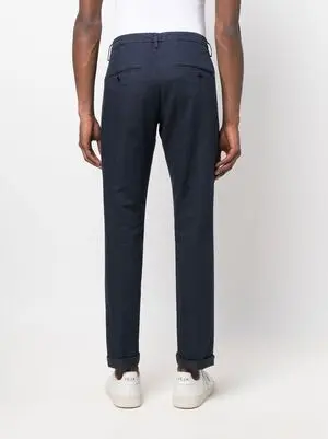 DONDUP Mid-rise Slim-cut Chinos - Blue