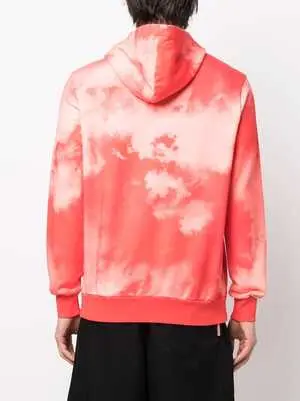 Paul Smith Cloud-print Pullover Hoodie - Red