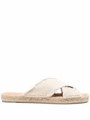 CastaÑer Crossover Strap Flat Espadrilles