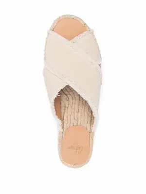 CastaÑer Crossover Strap Flat Espadrilles