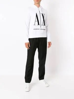 Armani Exchange Embroidered Logo Hoodie