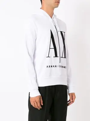 Armani Exchange Embroidered Logo Hoodie