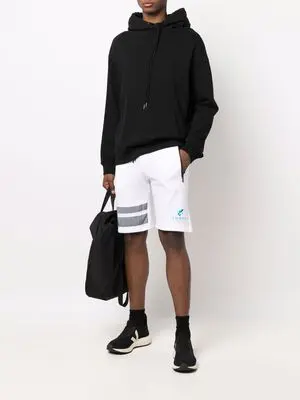 Paul & Shark Cotton Shorts With Shark Print