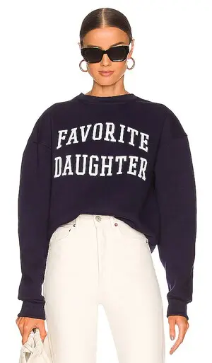 FAVORITE DAUGHTER The Collegiate Sweatshirt - Navy