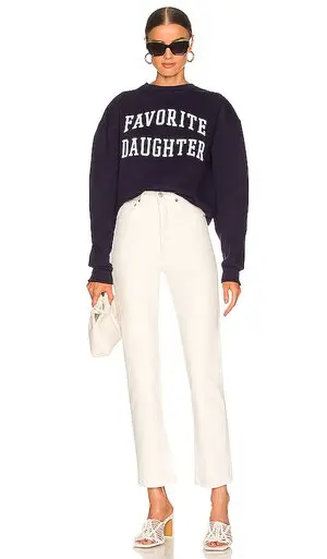 FAVORITE DAUGHTER The Collegiate Sweatshirt - Navy