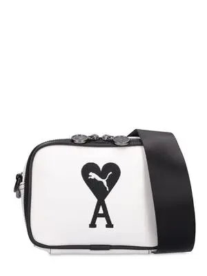 PUMA Ami Small Shoulder Bag - White,black