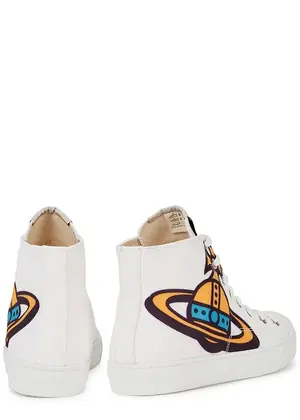 VIVIENNE WESTWOOD Orb-print Canvas High-top Sneakers
