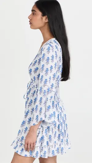 Playa Lucila Mini Border Print Kimono