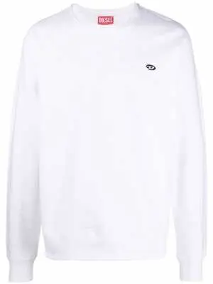 DIESEL S-rob-doval-pj Cotton Sweatshirt - White