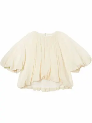 Khaite Puff Sleeve Blouses