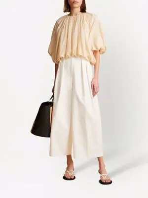 Khaite Alma Puff-sleeve Blouse
