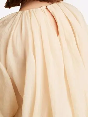 Khaite Alma Puff-sleeve Blouse