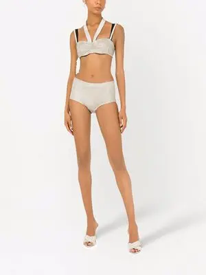 Dolce & Gabbana Crystal Mesh Bandeau Top