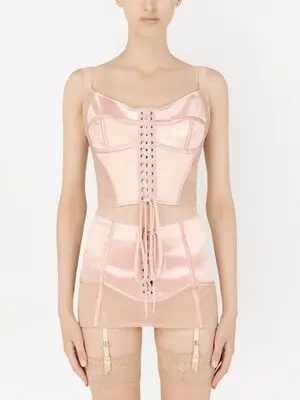Dolce & Gabbana Lace-up Corset Top