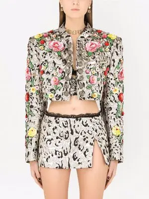 Dolce & Gabbana Embroidered Jacquard Jacket