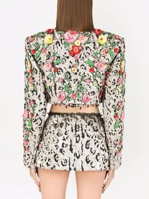 Dolce & Gabbana Embroidered Jacquard Jacket