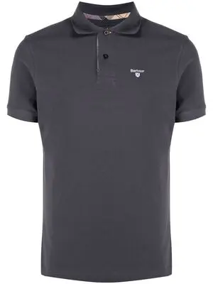 Barbour Embroidered-logo Polo Shirt - Grey