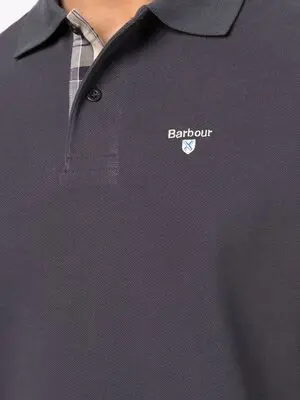 Barbour Embroidered-logo Polo Shirt - Grey