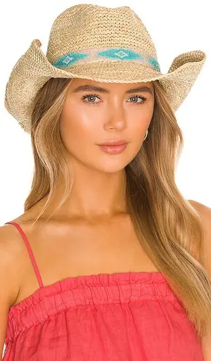 NIKKI BEACH Blue Jaye Hat - Natural