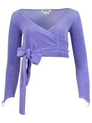 MAISIE WILEN Dramady Wrap Top Iris