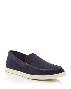 Vince Suede Moc Toe Loafers - Coastal
