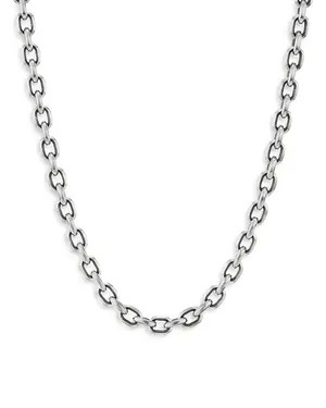 David Yurman Deco Chain Link Necklace - Silver