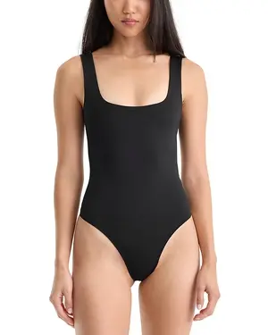 Good American Modern Tank Bodysuit - Black