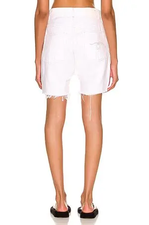 R13 Marky Drop Short In White