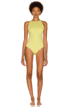 Bottega Veneta Mini Intreccio Swimsuit - Seagrass