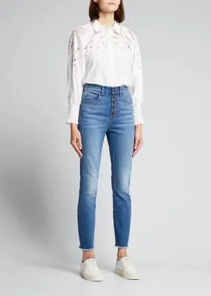Veronica Beard Lilah Eyelet Top