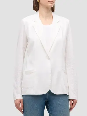 Majestic Filatures Stretch Linen-knit Blazer
