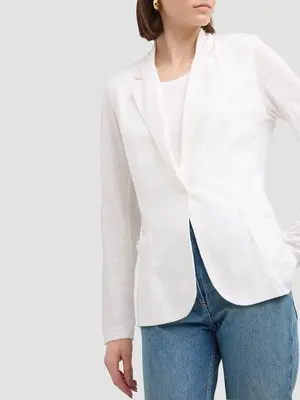 Majestic Filatures Stretch Linen-knit Blazer