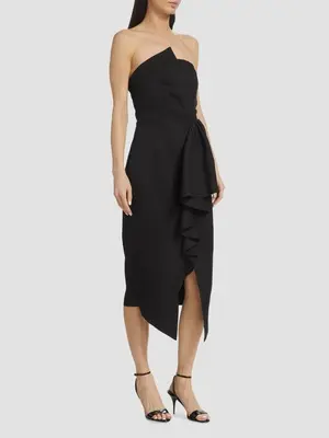 ELLIATT Reception Ruffled Cocktail Dress - Black