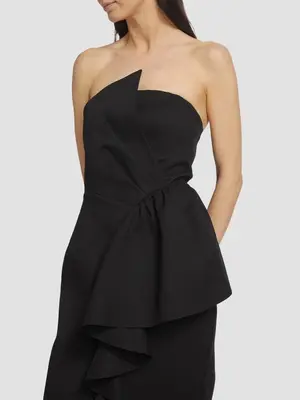 ELLIATT Reception Ruffled Cocktail Dress - Black