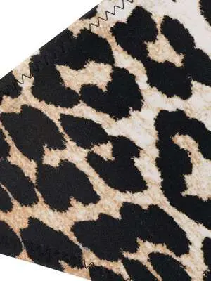 GANNI Leopard-print Bikini Bottom - Neutrals