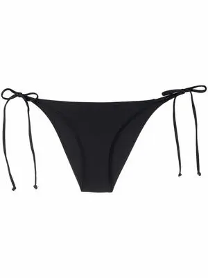 GANNI Side-tie Bikini Bottom - Black