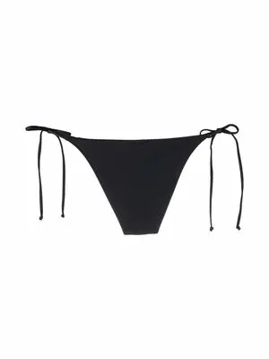 GANNI Side-tie Bikini Bottom - Black