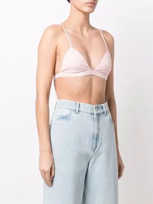 Andamane Stripe-print Bralette Top