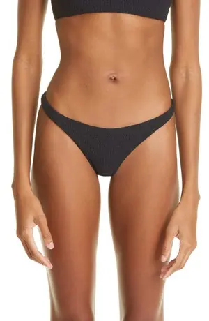 Alexander Wang Logo Jacquard Bikini Bottoms Black
