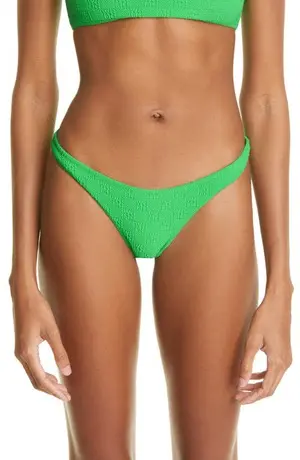 Alexander Wang Logo Jacquard Bikini Bottoms Neon Kelly