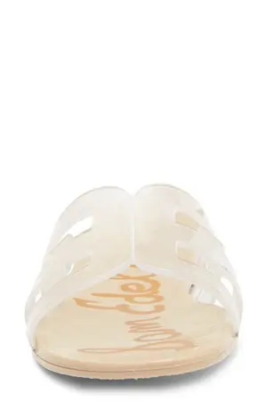 Sam Edelman Bay Jelly Slide Sandal - Clear/ Sand